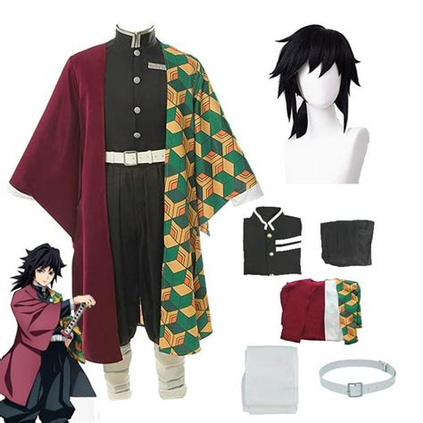 Giyu Tomioka Disfraz De Demon Slayer Para Adultos Y Niños Traje De Cosplay De Anime Kimetsu No