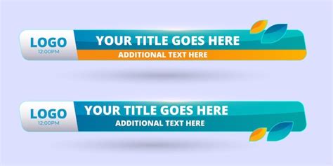 Premium Vector Abstract Lower Third Banner Template Design Vector