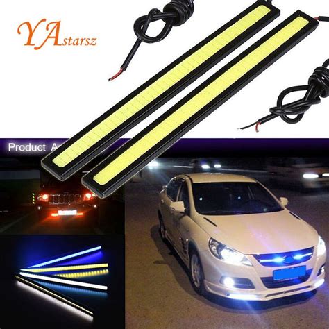 Buy 2Piece 17cm Universal COB DRL LED Daytime Running Lights Car Lamp