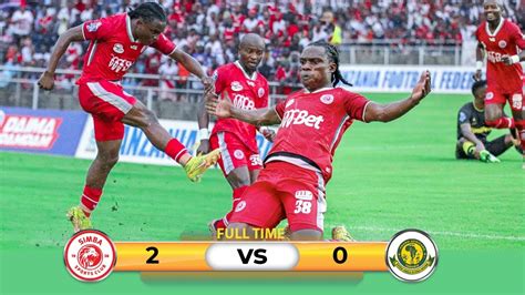 MAGOLI YOTE SIMBA VS YANGA 2 O HIGHLIGHTS FULL TIME NBC PREMIER