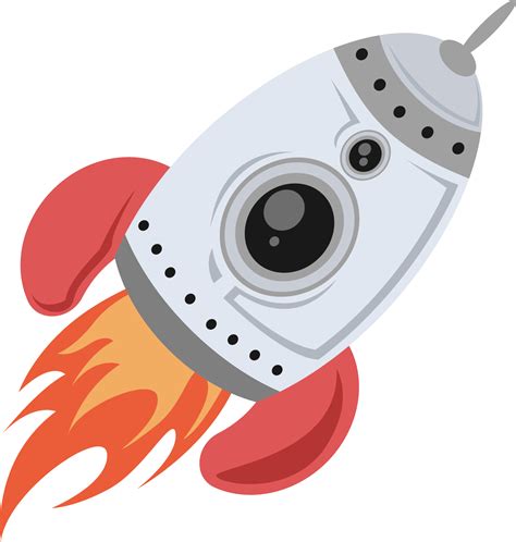 Ilustraci N De Icono De Vuelo De Cohete De Nave Espacial Png