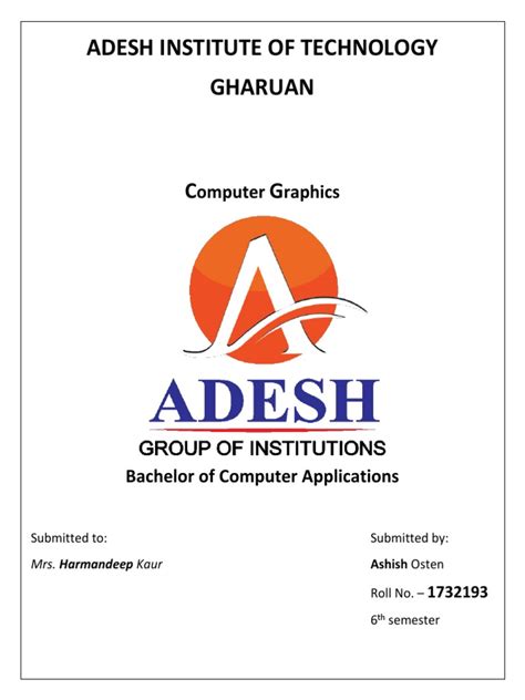 computer graphics practical file pdf algorithms computer engineering