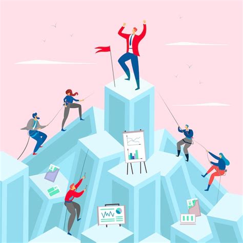 Premium Vector Business Competition Concept Illustration Businessman