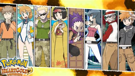 All Kanto Gym Leader Battles Pokemon Heartgold Soulsilver Youtube