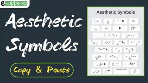 Aesthetic Symbols Copy And Paste Aesthetic Signs For Instagram