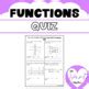 Identifying Functions From Multiple Representations Quiz By We HART Algebra