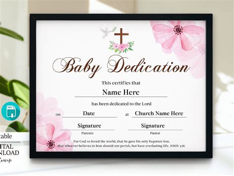 Free Printable Christening Certificates