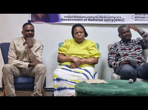 LIVE Opposition Leaders Demand Government Of National Unity GNU