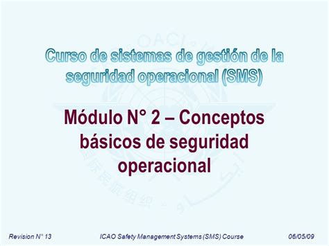 Revision N Icao Safety Management Systems Sms Course