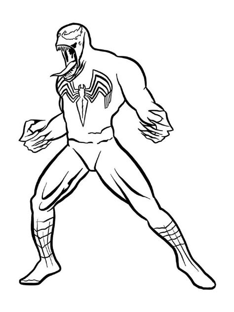 Kolorowanki Venom Do Druku Kolorowankidodruku