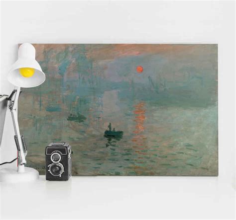 Quadro de arte impressão do nascer do sol de Monet TenStickers