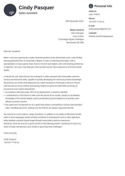 Lettre de motivation en anglais modèle exemples astuces