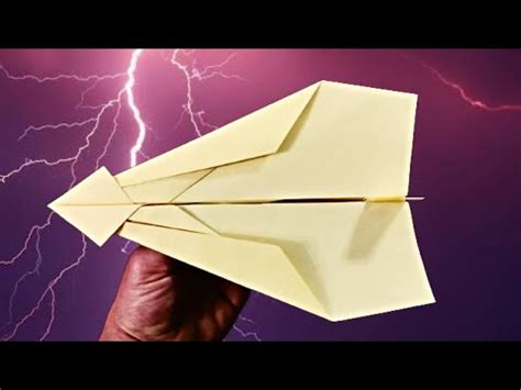 Como fazer um AVIÃO DE PAPEL que voa muito longe YouTube