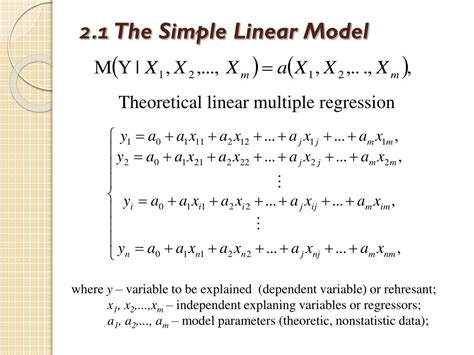 ppt lecture 2 generalized linear econometric model and methods of its construction