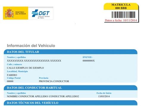Justificante Cambio Titularidad Vehiculo Actualizado Noviembre