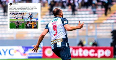 Alianza Lima Hernán Barcos celebró el triunfo sobre Cristal con