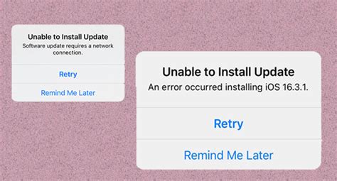 Unable To Install Update IOS 18 10 Fixes