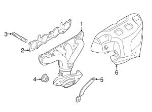 2015 2018 Chevrolet City Express Exhaust Manifold With 3 Way Catalytic