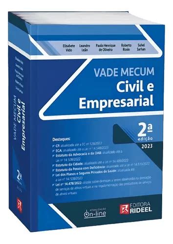 Vade Mecum Civil E Empresarial Damásio De Elisabete Vido Editora