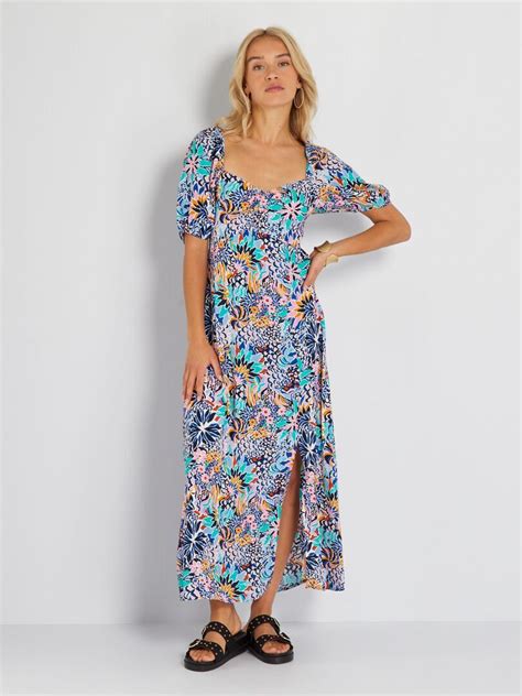 Vestido Largo Multicolor Jdy Negro Kiabi