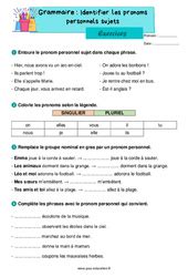 Pronom Ce Exercice Valuation R Vision Le On Pdf Imprimer