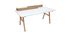 Bureau Scandinave Bois Et Blanc L180 Cm TOGARY Miliboo