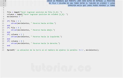 Sentencia If Else MatLab Movimiento De La Torre Tutorias Co