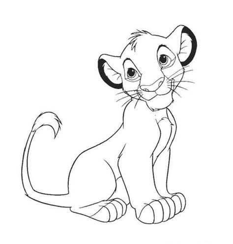 Colorare Il Re Leone Disegno Simba Il Piccolo Leone