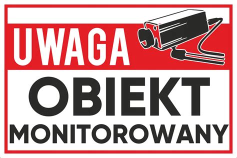 Tabliczka OBIEKT MONITOROWANY 15x10cm PCV MOCNA O 02 Cena Opinie
