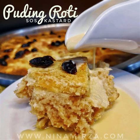Resipi PUDING ROTI SOS KASTARD SEDAP Ni Wajib Cuba