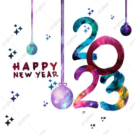 Bonne Année 2023 PNG 2023 Heureux Bonne Année Fichier PNG et PSD