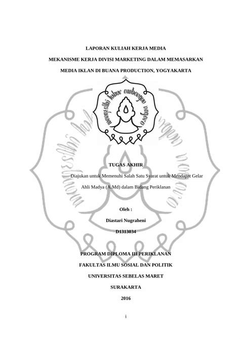 Pdf Laporan Kuliah Kerja Media Mekanisme Kerja Divisi