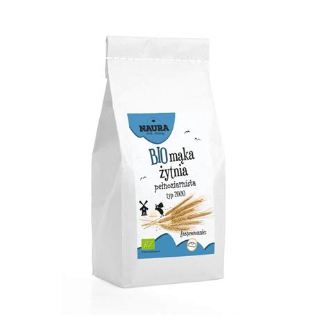 Mąka Żytnia Pełnoziarnista Typ 2000 Bio 1 Kg Inny producent Sklep