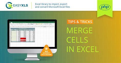 merge cells in excel from php r easyxls