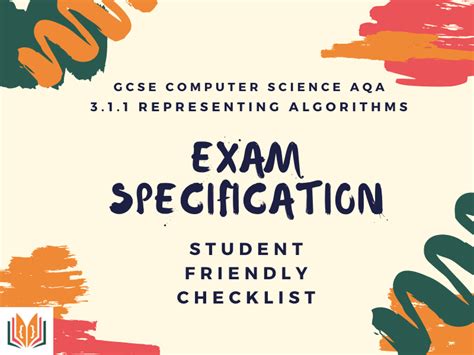 representing algorithms spec gcse aqa teaching resources