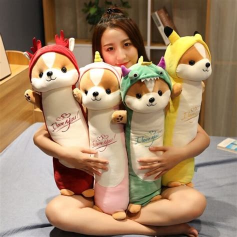 Peluche Scoiattolo Cuscino Lungo Kawaii Fashion Shop Carino Asiatico Giapponese Harajuku