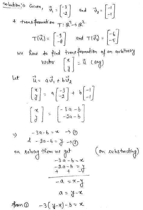[solved] let 3 u1 and v2 n let t r2 r2 be the linear transformation course hero