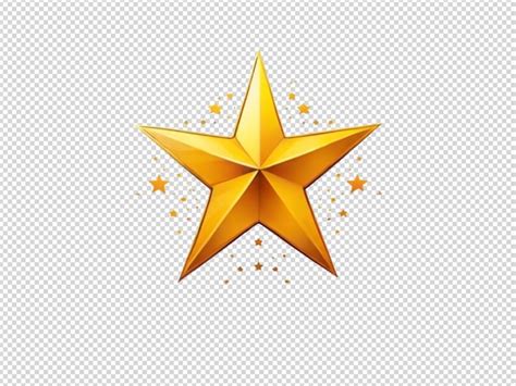 Estrela Amarela Png Transparente PSD Premium