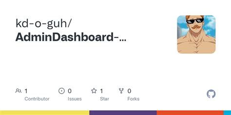 GitHub Kd O Guh AdminDashboard WebAssembly