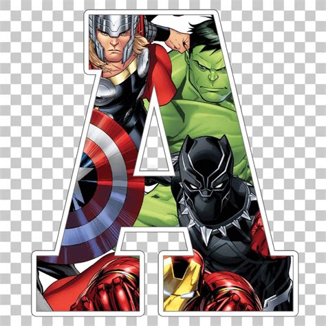 Avengers Alphabet Letters Png 3 MR ALPHABETS