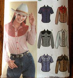 Simplicity 9877 Misses Western Shirt Sewing Ideas Sewing Patterns