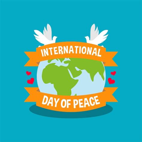 Premium Vector International Peace Day Background Illustration