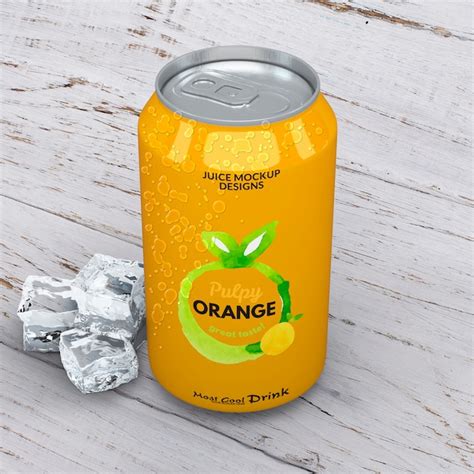 Mockup De Lata De Refresco Archivo PSD Gratis