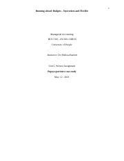 Accounting Unit Assignment Budgeting Papaya Partners Case Docx