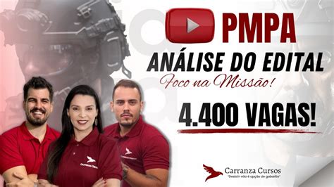 PMPA Análise do Edital Polícia Militar do Pará PMPA YouTube