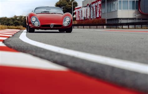 Wallpaper Alfa Romeo 1967 Racing Track Alfa Romeo 33 Stradale 33