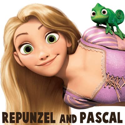 How To Draw Rapunzel And Pascal From Tangled With Easy Step By Step