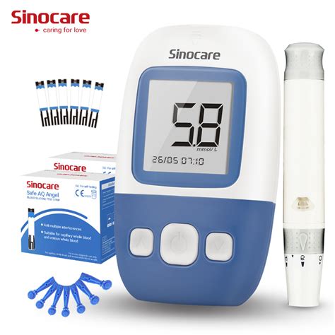 Sinocare Glucose Meter Diabetic Test Strips Blood Pressure Monitor