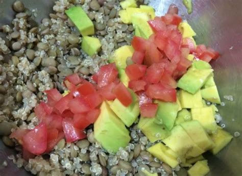 Ensalada de arroz y lentejas de 281 Kcal Receta fácil en la app Avena