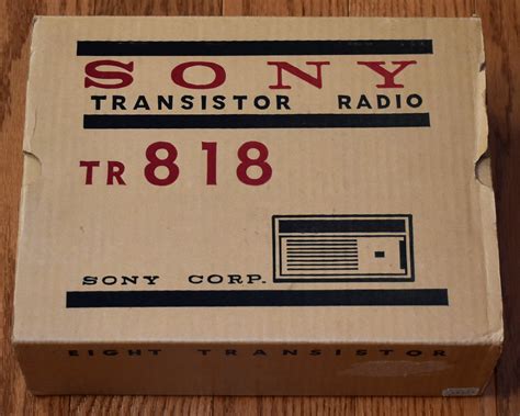 Vintage Sony Transistor Radio Model TR 818 AM Band 8 Tr Flickr